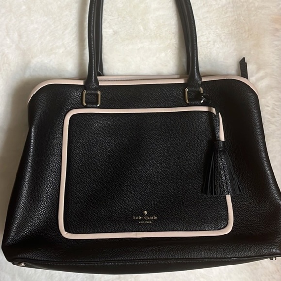 kate spade | Bags | Kate Spade Large Evangelie Ward Place Leather Tote ...